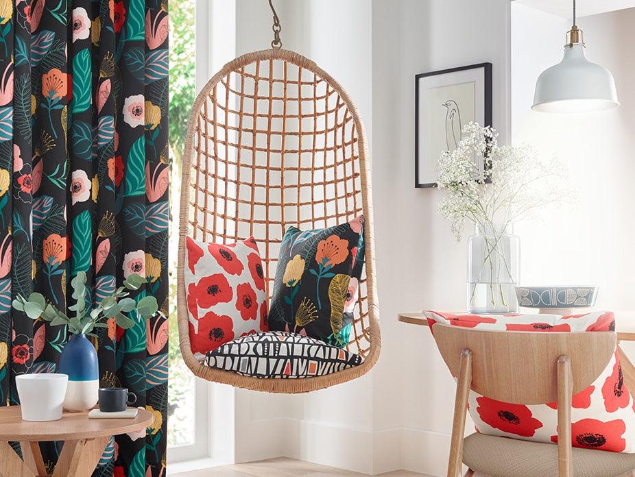 Blooma Poppy Fabric – Millers Limited